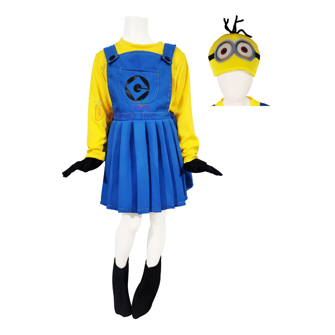 Disfraz Vestido Minion Cosplay Minions Vestido Mi Villano Fav Niña ...