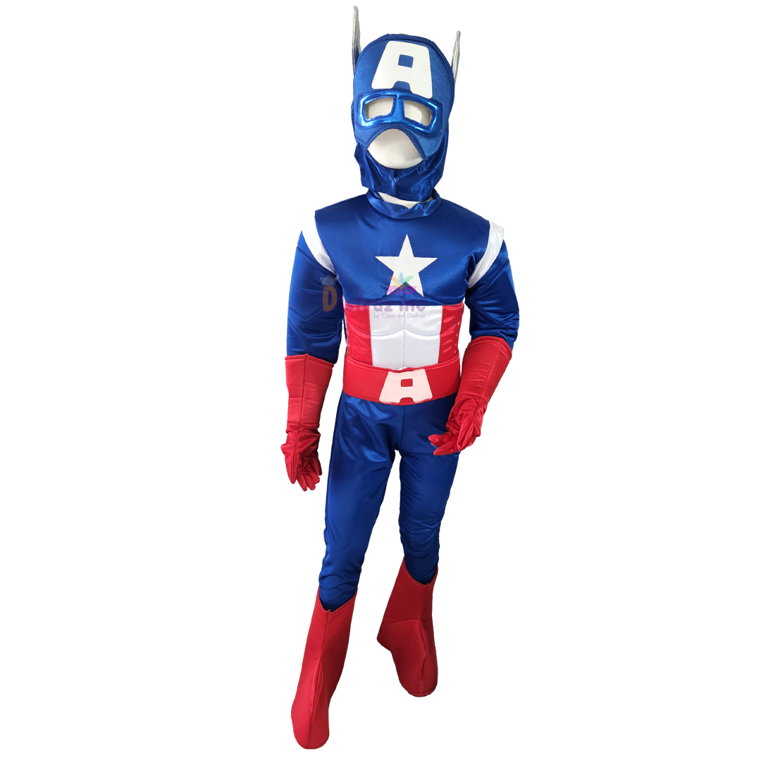 Disfraz Capitán América Superhéroe Cosplay Infantil – DisfrazInc